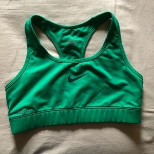 Nike | Intimates & Sleepwear | Nike Pro Green Sports Bra | Poshmark
